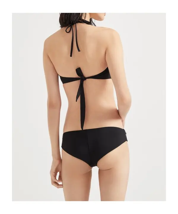Brunello Cucinelli Monili Chain-embellished Bikini Top