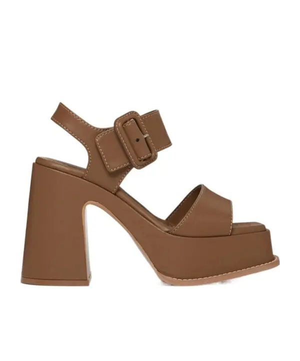 Stella McCartney Skyla 100mm Platform Sandals - Brown