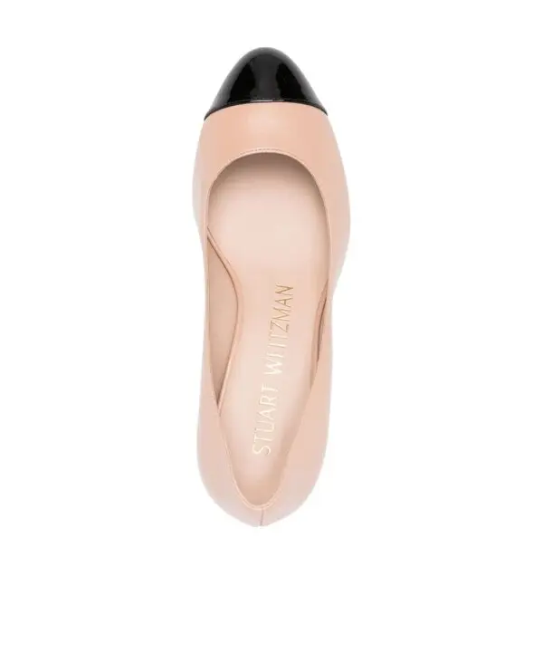 STUART WEITZMAN Contrast Toe High Heel Pumps