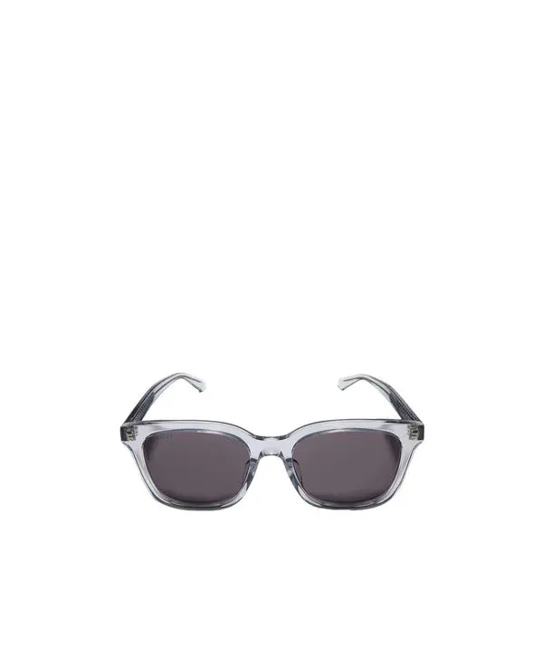 Gucci Asian Fit Square-frame Sunglasses - Transparent Gray