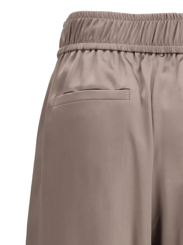 Brunello Cucinelli Palazzo Straight Leg Pants - Nude