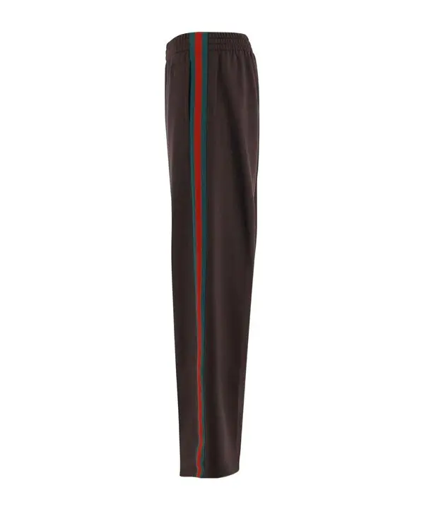 Gucci Elastic Waist Sports Pants With Signature Webbing