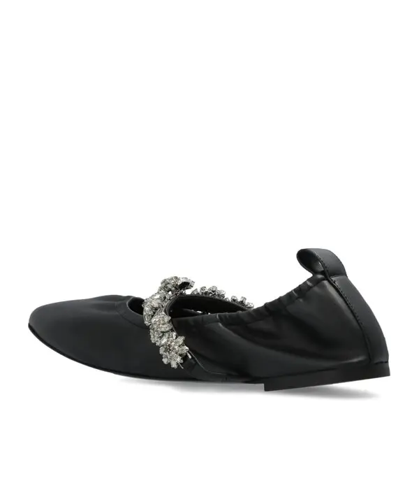 Stella McCartney Elsa Crystal Strap Ballet Flats