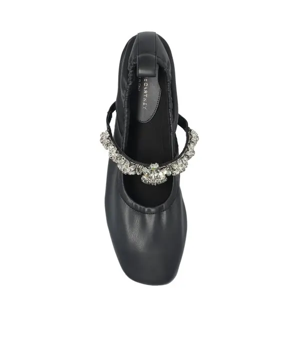 Stella McCartney Elsa Crystal Strap Ballet Flats