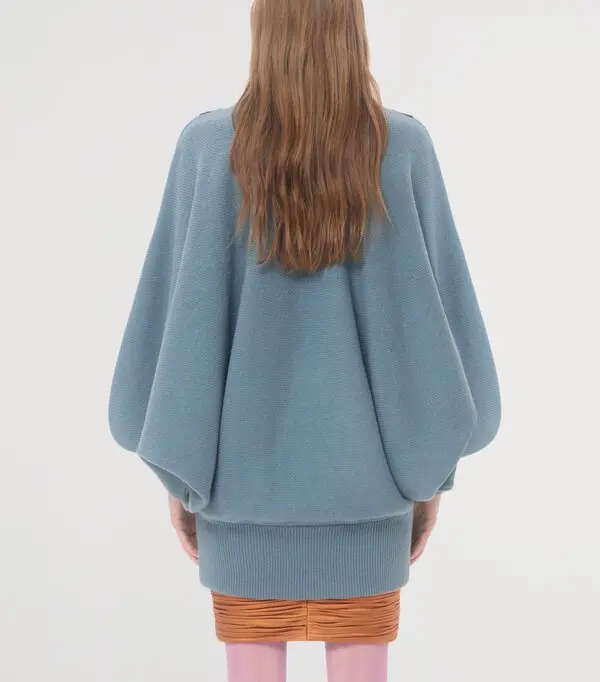 Valentino Garavani Wool-lace High-neck Sweater