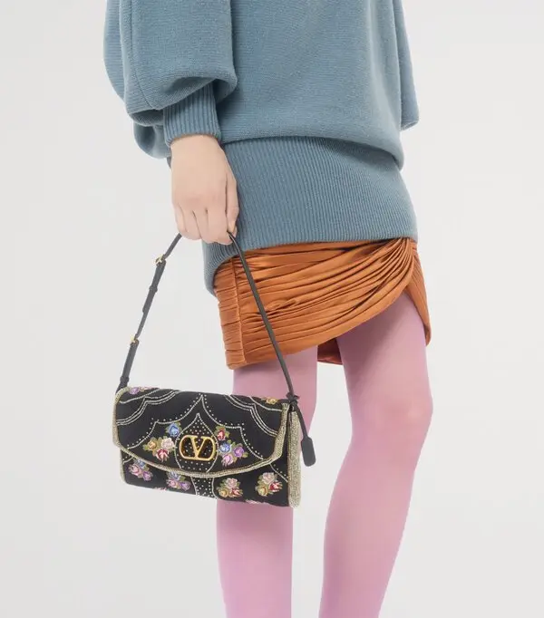 Valentino Garavani Wool-lace High-neck Sweater