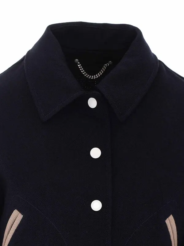 GOLDEN GOOSE Virgin Wool Floral Embellished Casual Jacket