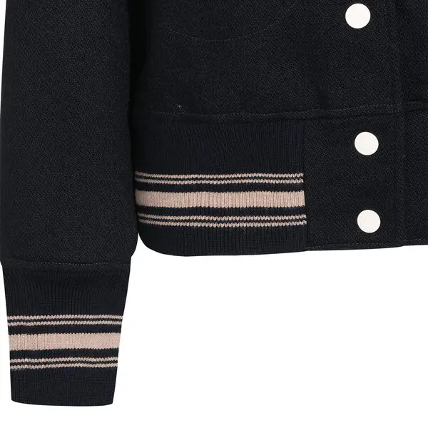 GOLDEN GOOSE Virgin Wool Floral Embellished Casual Jacket
