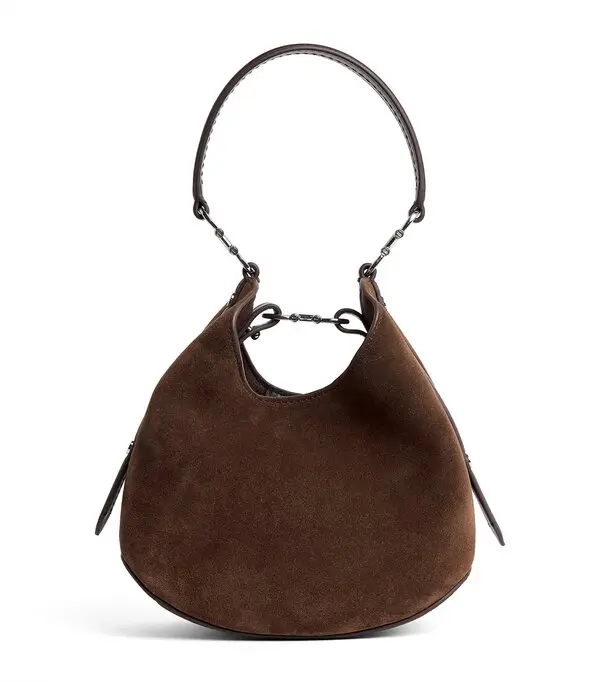Harrods Small Suede Shoulder Bag