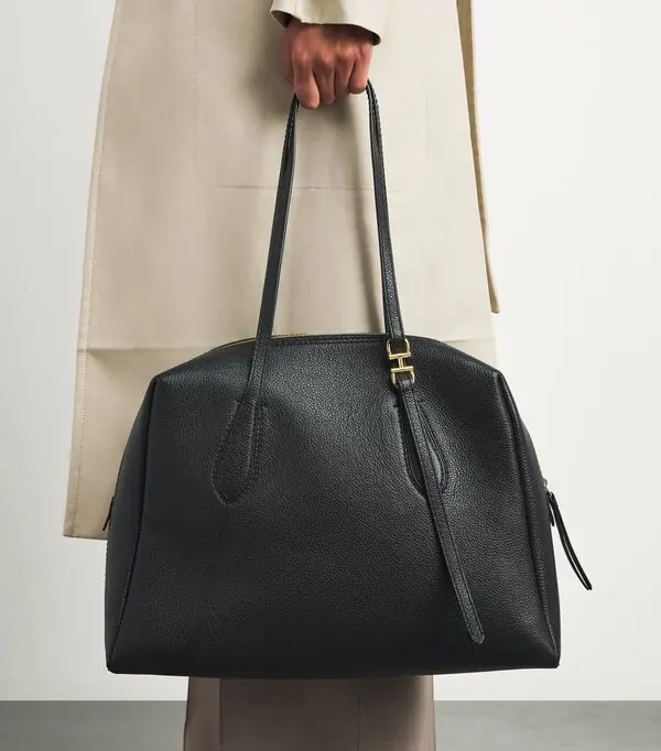 Harrods Medium Leather Wren Shoulder Bag