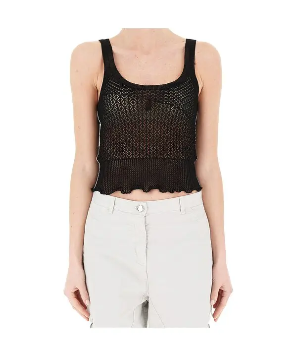 Pinko Perforated Knit Tank Top