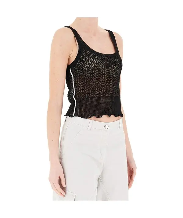 Pinko Perforated Knit Tank Top