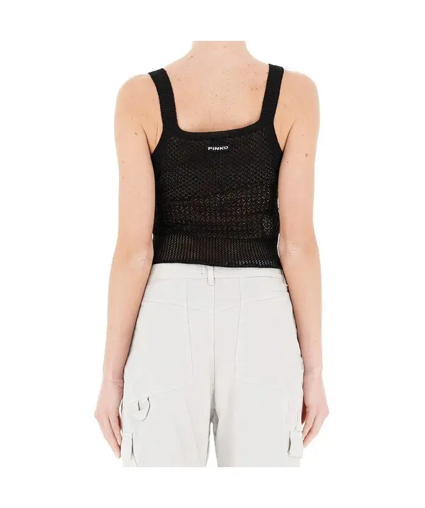 Pinko Perforated Knit Tank Top