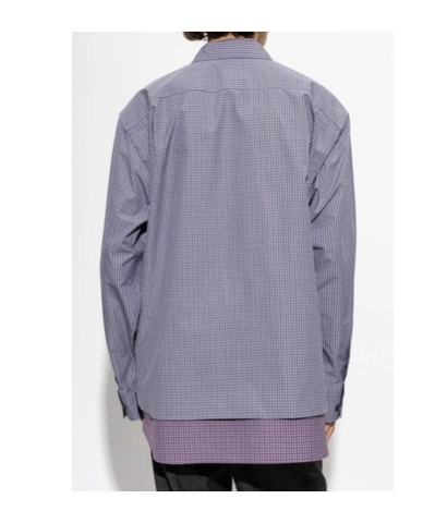 Dries Van Noten Long-sleeved Plaid Shirt
