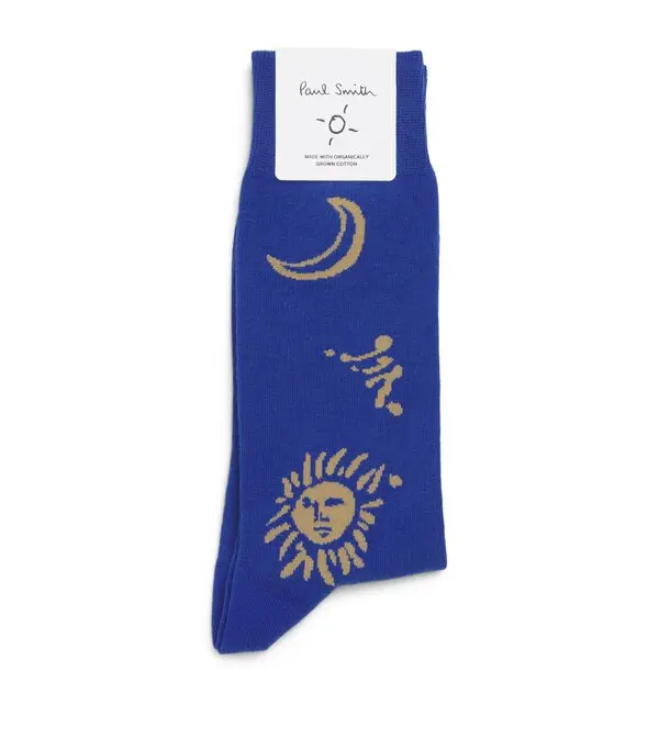 Paul Smith Cotton-blend Ink Spot Celestial Socks