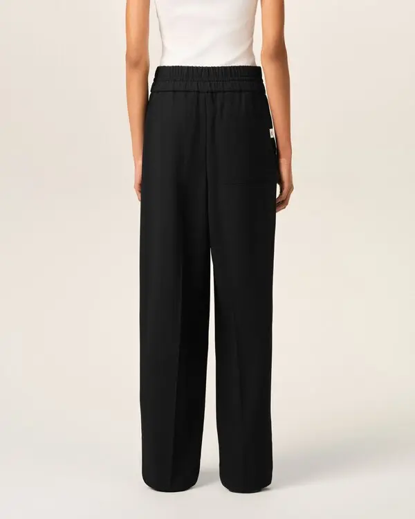 AMI Paris Elasticated-waistband Drawstring Pants
