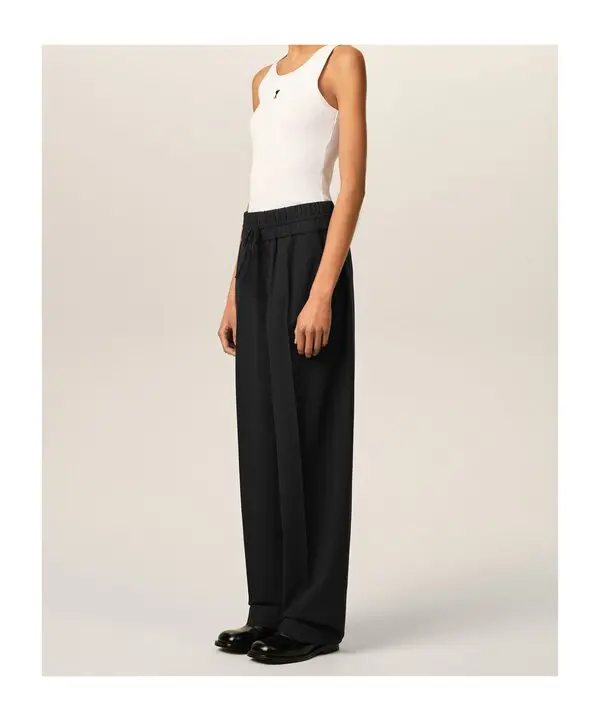 AMI Paris Elasticated-waistband Drawstring Pants