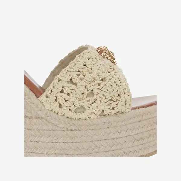 Versace La Medusa Wedge Sandals