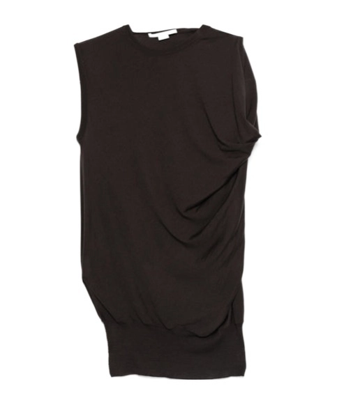 Stella McCartney Asymmetrical Draped Knit Top
