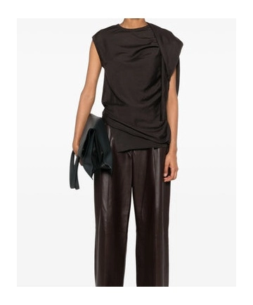 Stella McCartney Asymmetrical Draped Knit Top
