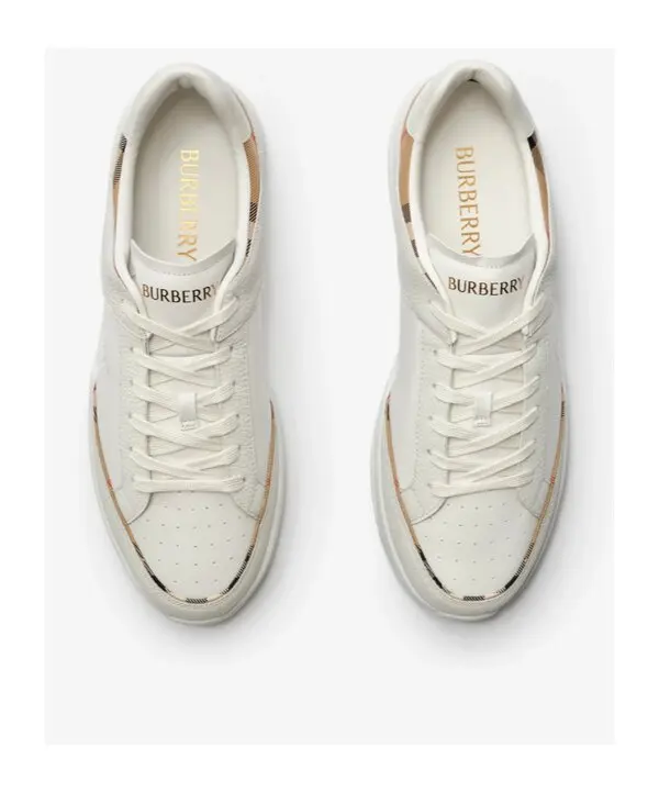 Burberry Leather And Nylon Harrow Sneakers