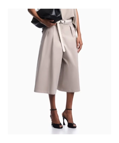 Emporio Armani Pleated Wide-leg Culottes