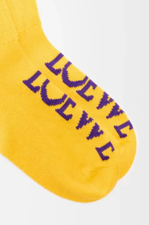 Loewe Ribbed Logo Knee-high Socks