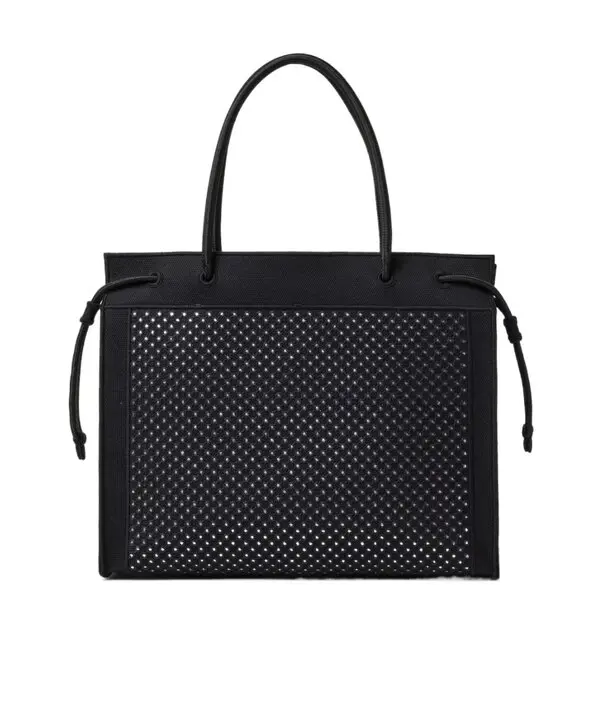 Fendi Magic Shopper Large Embroidered Fabric Shopper With Mirrors