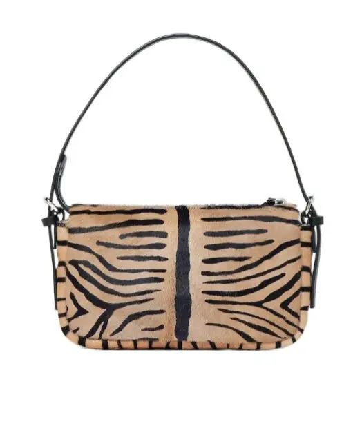 Fendi Tiger-print Pony-effect Leather Bag