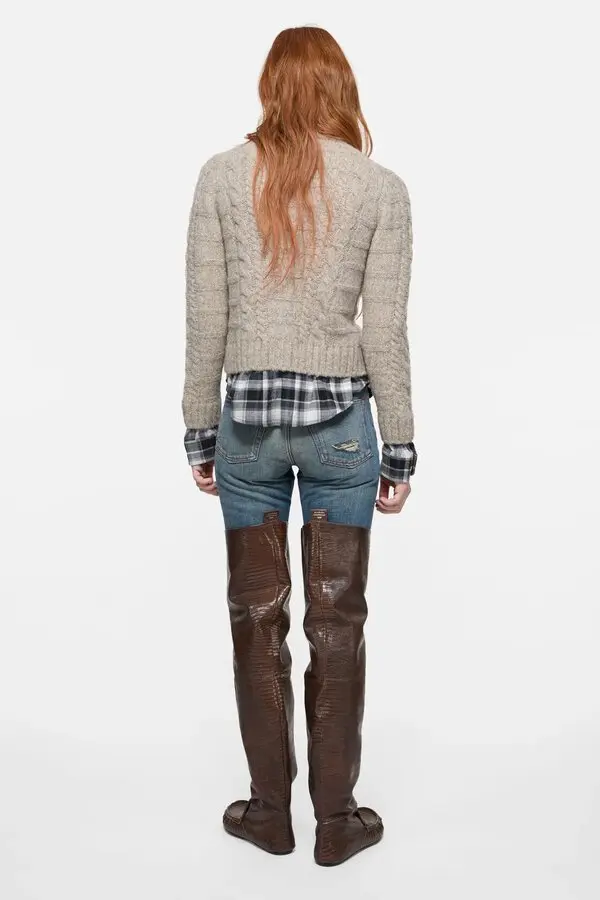 Acne Studios Cable Knit Cardigan