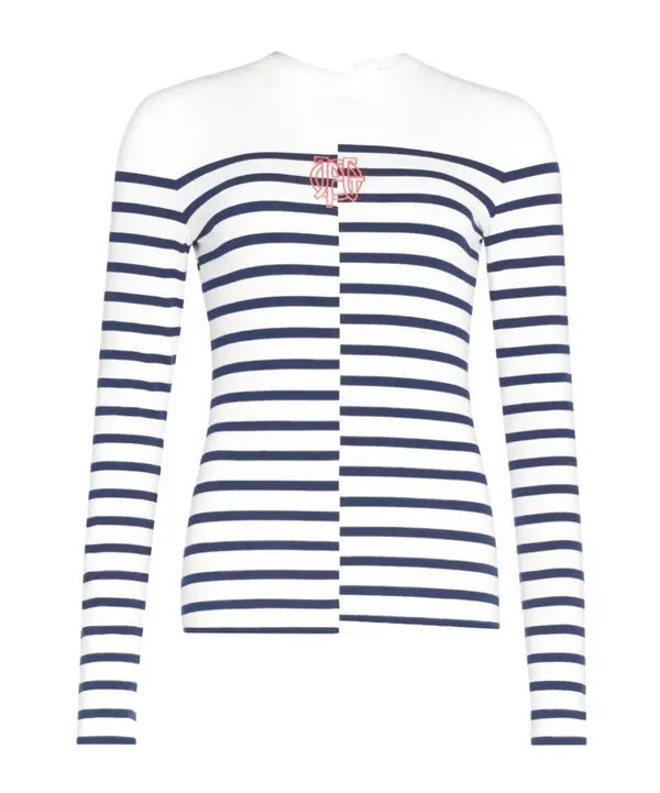 JEAN PAUL GAULTIER Striped Long-sleeved Knitwear - Pink