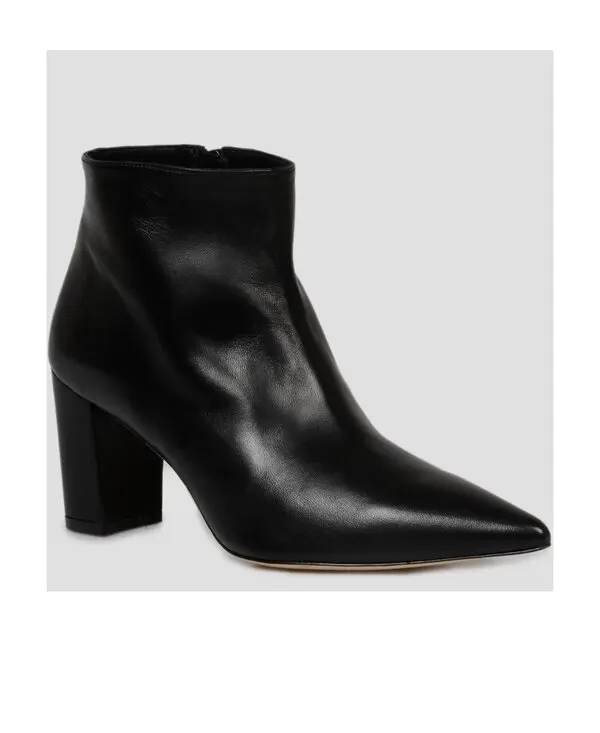 STUART WEITZMAN Logo Pointed Toe Ankle Boots