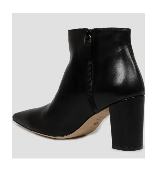 STUART WEITZMAN Logo Pointed Toe Ankle Boots