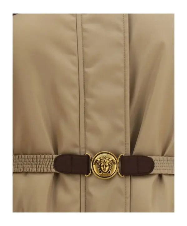 Versace Long-sleeved Belted Jacket
