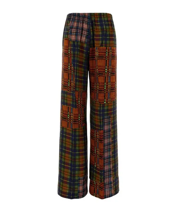 Dries Van Noten Elasticated Viscose Pants - Orange