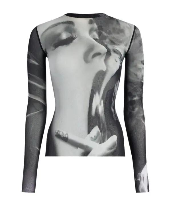 JEAN PAUL GAULTIER Smoking Long-sleeve T-shirt - Gray