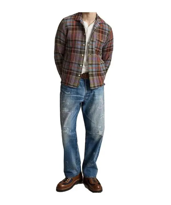 Polo Ralph Lauren Plaid Waffle Shirt