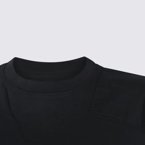 Phoebe Philo Crew Neck T-shirt With Shoulder Patch Detailing