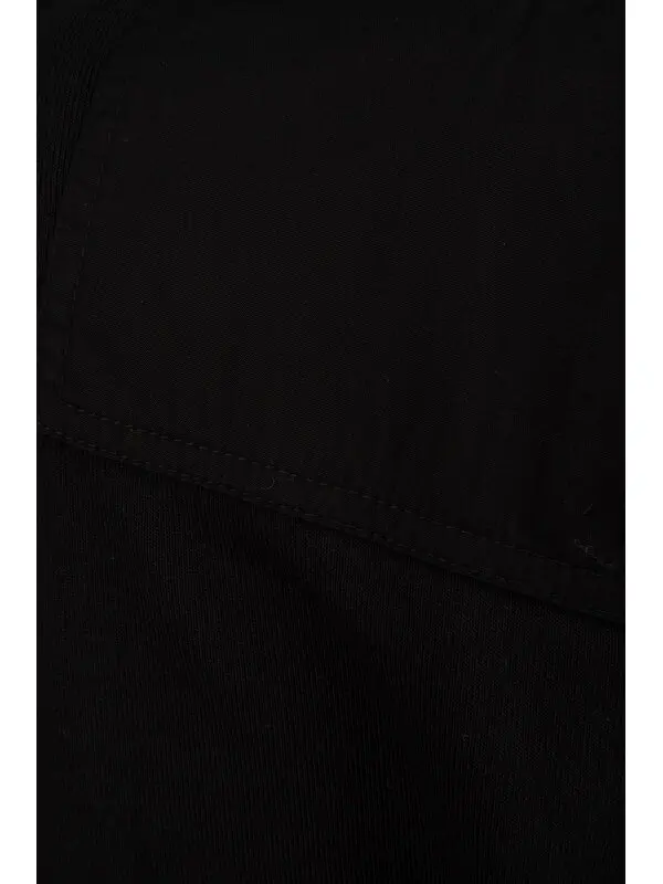 Phoebe Philo Crew Neck T-shirt With Shoulder Patch Detailing