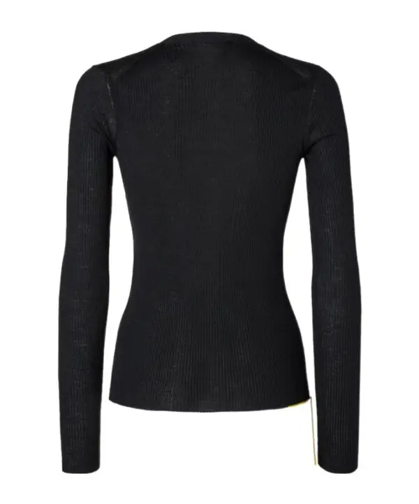 Fendi Wool Ribbed Cardigan