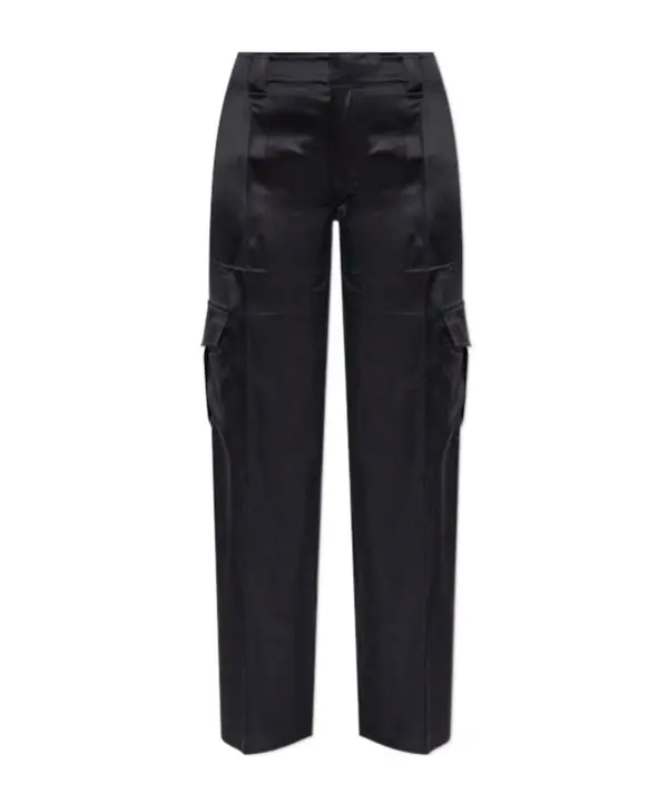 Phoebe Philo Belted Casual Pants - Black