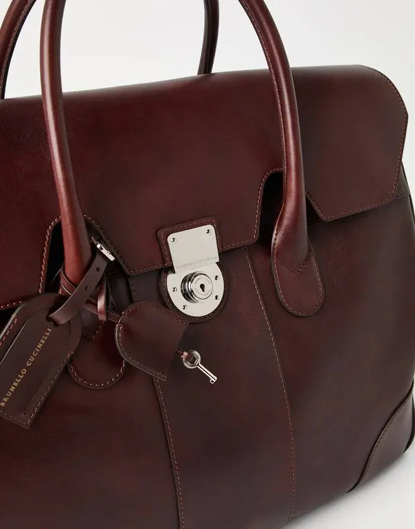 Brunello Cucinelli Boston Casual Bag - Deep Fuchsia