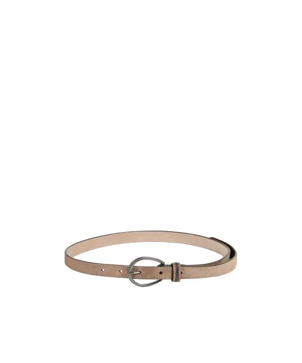 Brunello Cucinelli Buckle-fastening Suede Belt - Brown