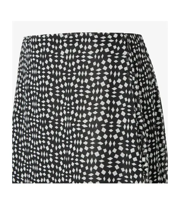 Fendi Printed Georgette Midi Skirt