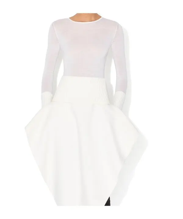 Alaïa Merino Crew Neck Top