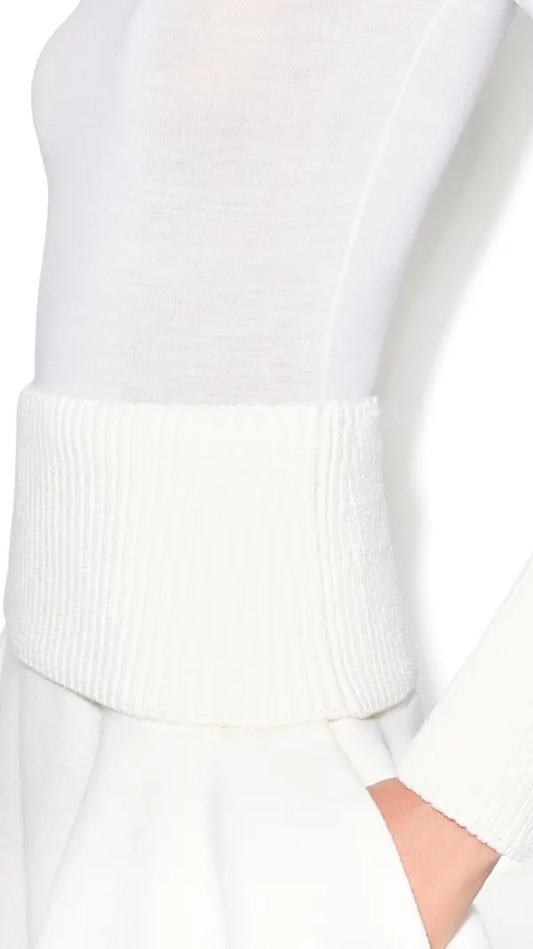 Alaïa Merino Crew Neck Top