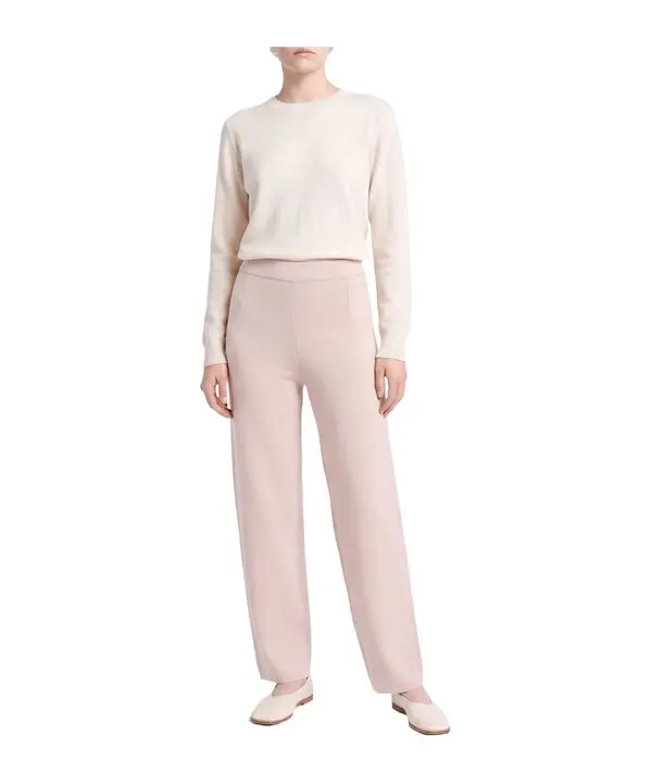 Max Mara Solid-color Tapered Ankle-length Knit Pants
