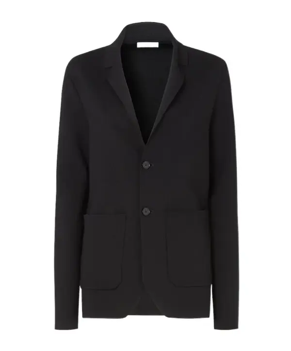 Fendi Wool Piqué Blazer - Black