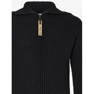 Fendi Ribbed Wool Cardigan