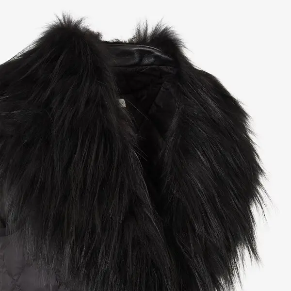 Fendi Nylon And Fox Fur Gilet